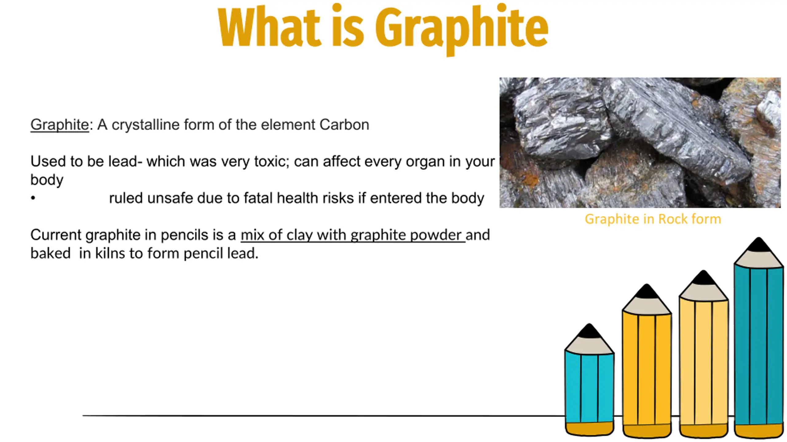 Graphite in #2 Dixon Ticonderoga Pencils PPT | SlideOrbit