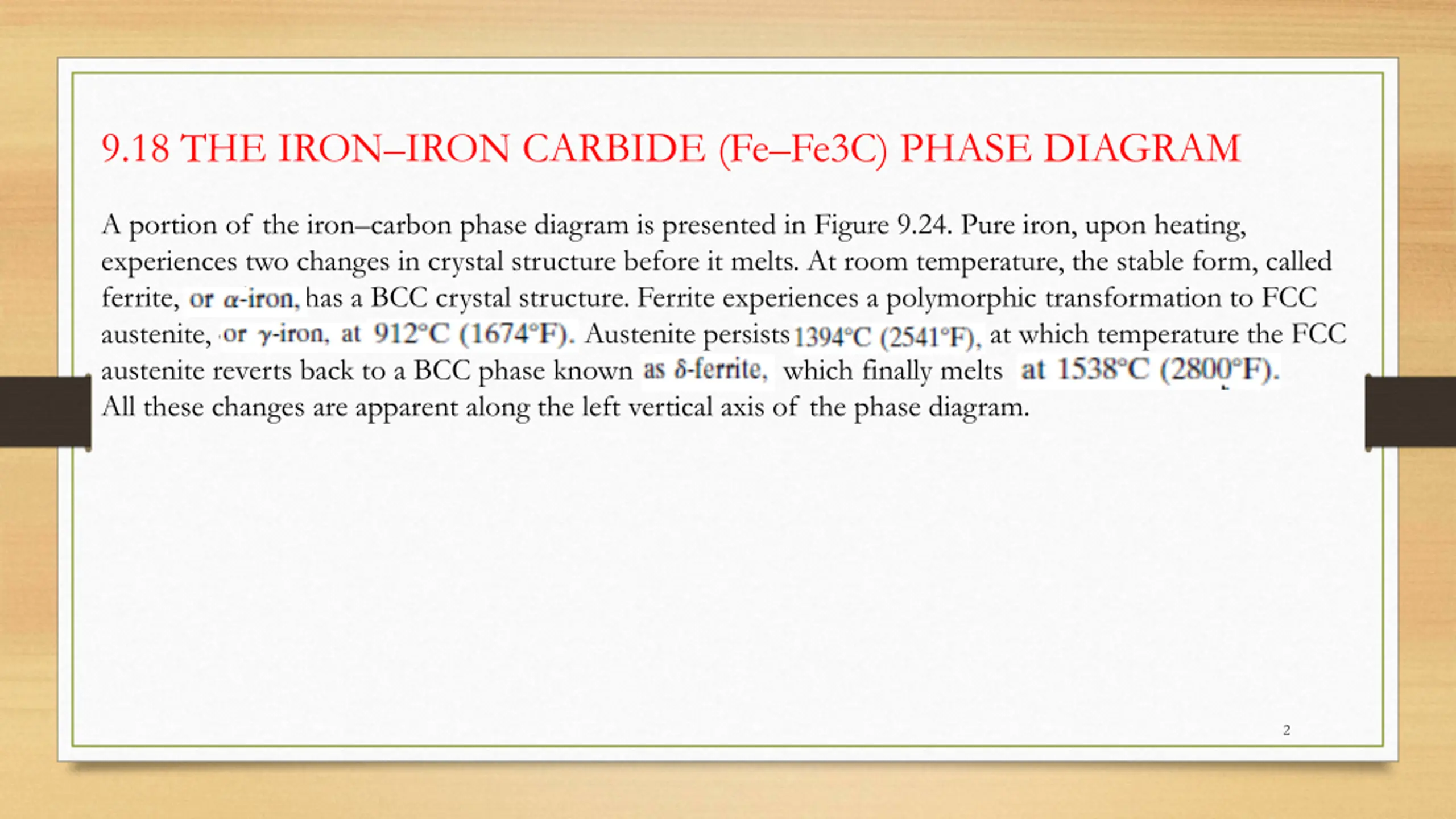 Iron-Iron Carbide Phase Equilibrium Diagram PPT | SlideOrbit